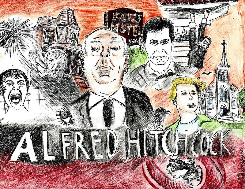 "Alfred Hitchcock" by Arthur Pena | Redbubble