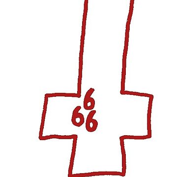 "666 Omen" Sticker for Sale by oliviabrowse | Redbubble