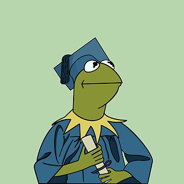 "Kermit the Graduate" Poster for Sale by Katherine Anderson | Redbubble