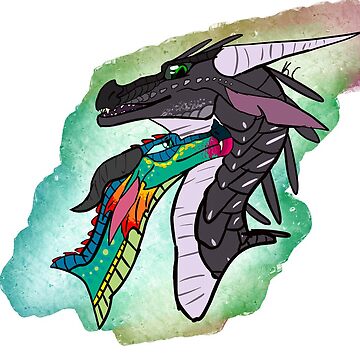 "Glory and Deathbringer from Wings of Fire" Sticker for Sale by ...