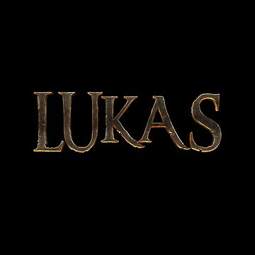 "First name Lukas" Sticker by wolfgangrainer | Redbubble