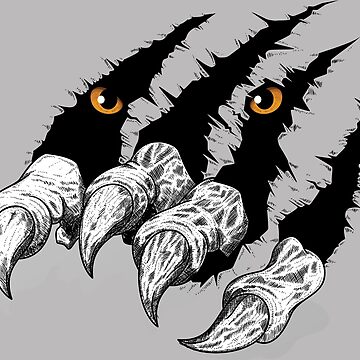 "Tiger Claw" Sticker for Sale by kasihku32 | Redbubble