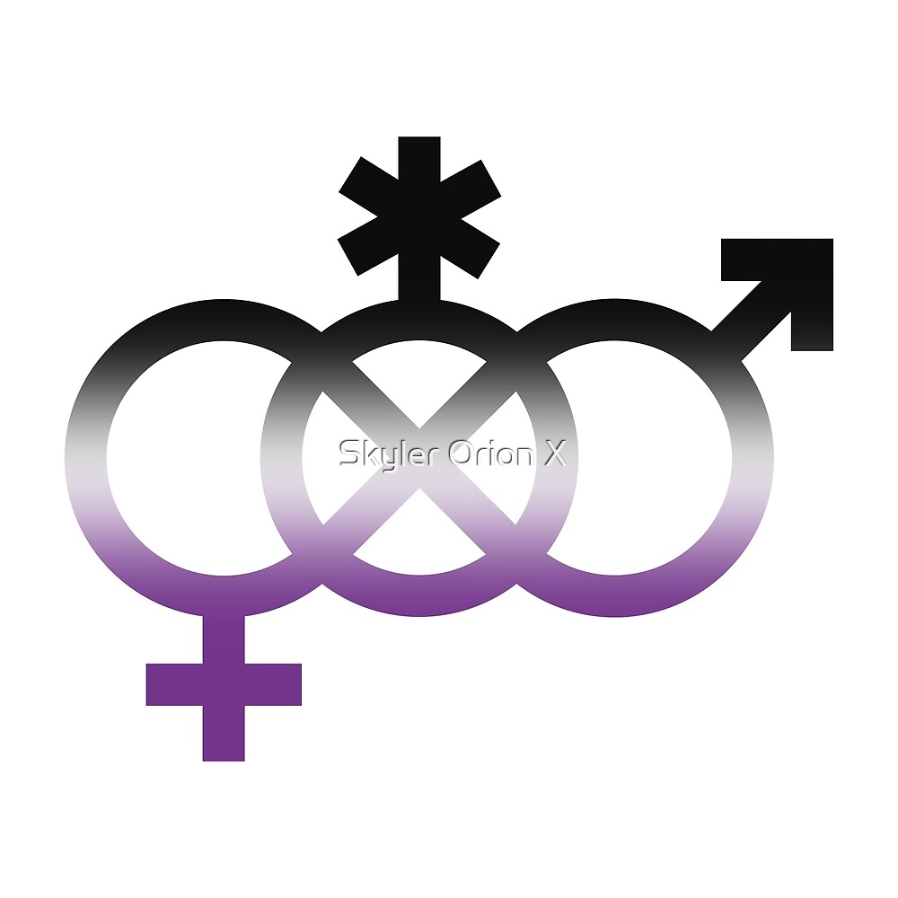 "alt bi and ace, interlocking symbols with asexual gradient" by Skyler ...