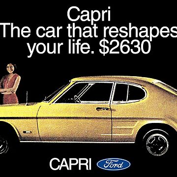 "FORD CAPRI Mk1" Poster for Sale by ThrowbackM2 | Redbubble