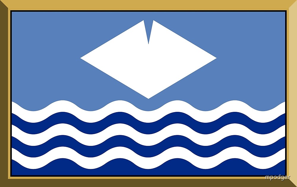 "Isle of Wight Flag Stickers, Gifts and Products" by mpodger | Redbubble