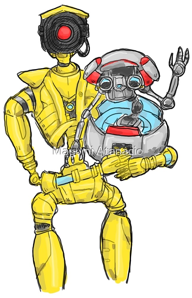 "loader bot & gortys" by Mayumi Atanacio | Redbubble