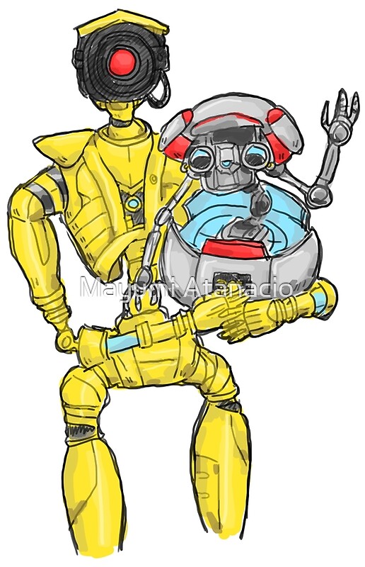 "loader bot & gortys" by Mayumi Atanacio | Redbubble