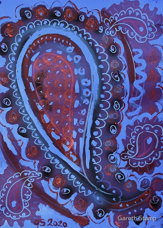 "India in Blue" by Gareth Stamp | Redbubble