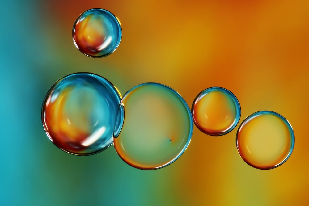 "Bubble Drops" by Sharon Johnstone | Redbubble