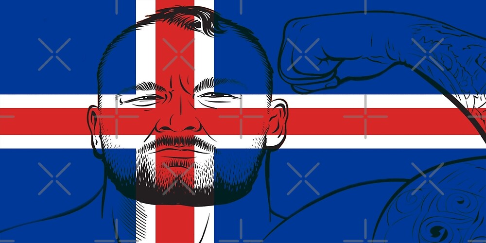 "Hafthor Bjornsson Iceland Strongman Art" by Desire-inspire | Redbubble