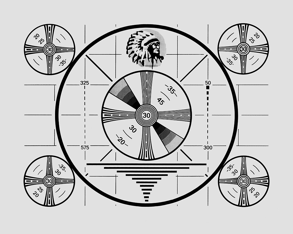 "Indian Head Test Pattern" by Jeff Vorzimmer | Redbubble