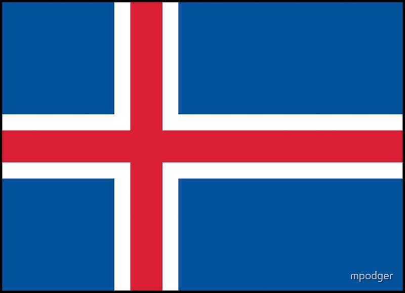 "Iceland Flag Stickers, Gifts and other Products" by mpodger | Redbubble