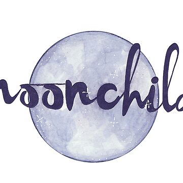 "Moonchild." Sticker for Sale by KaonashixJo | Redbubble