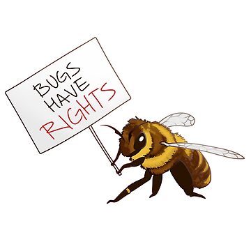 "Bugs Have Rights" Sticker for Sale by gemified | Redbubble