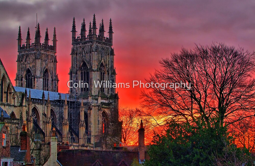 "York Minster Sunset - HDR" by Colin Williams Photography | Redbubble