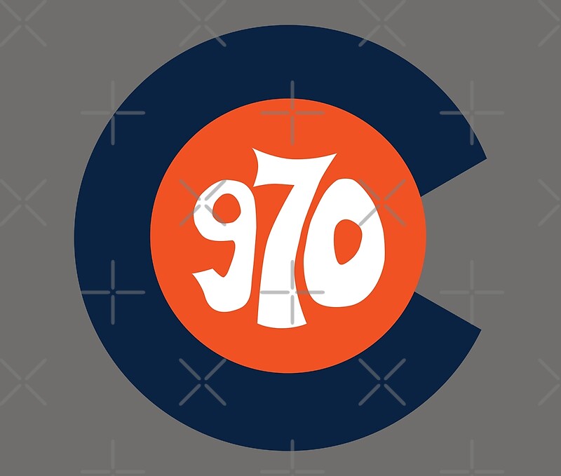 "Hand Drawn Colorado Flag 970 Area Code Broncos" by itsrturn | Redbubble