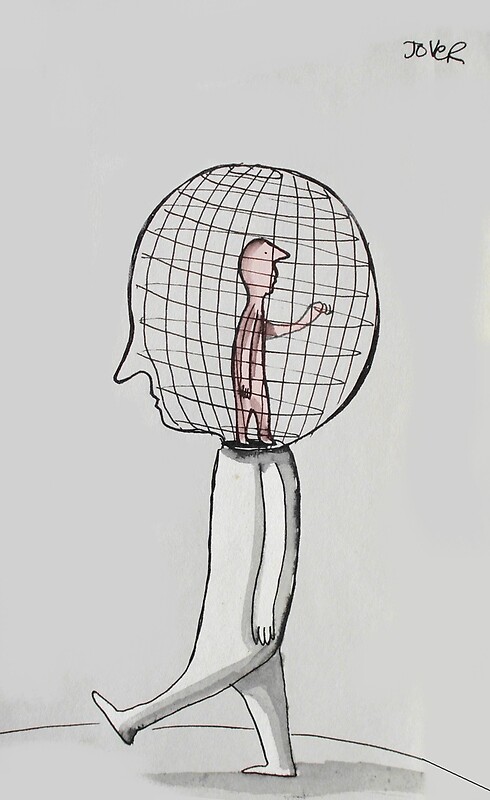 "head lock" by Loui Jover | Redbubble