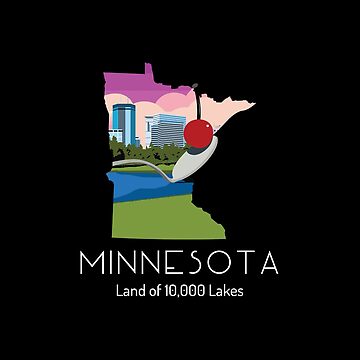 "Minnesota Proud State Motto Land Of 10000 Lakes product" Socks for ...