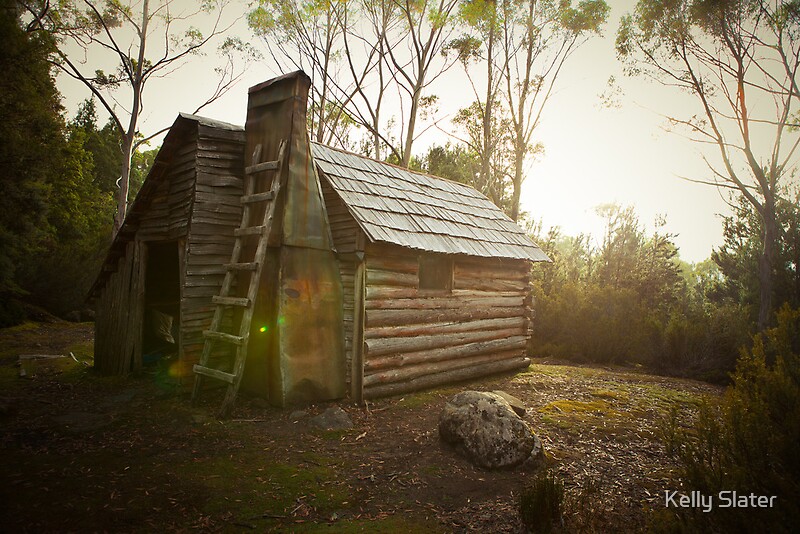 "Lake Meston Hut, Tasmania" by Kelly Slater | Redbubble