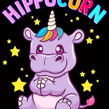 "Cute Baby Hippocorn Hippo Unicorn Hippopotamus " Poster for Sale by ...