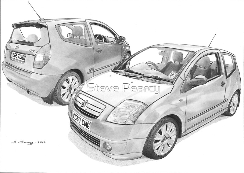 "Citroen C2 VTS" by Steve Pearcy | Redbubble