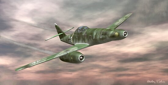 "Messerschmitt Me-262 " Poster by Skyviper | Redbubble