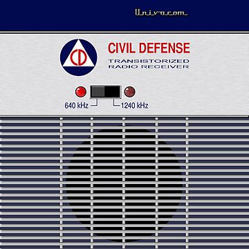 "Civil Defense Radio" iPhone Case for Sale by ubiquitoid | Redbubble