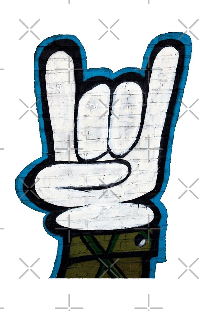 "Unruly Finger Peace Sign Language Gesture Graffiti" by norman088 ...