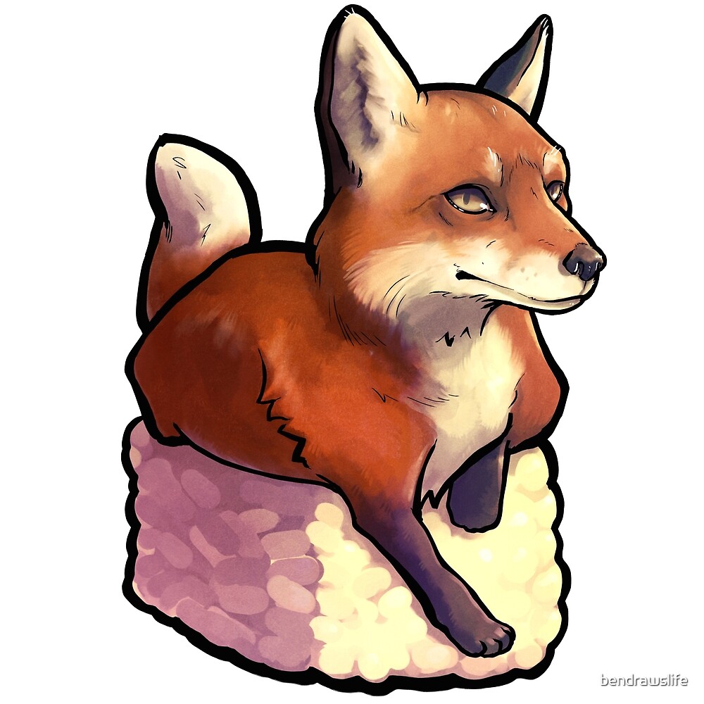 "Fox - Anigiri" by bendrawslife | Redbubble
