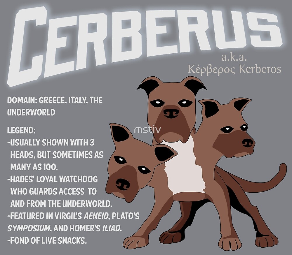 "Cerberus with Title" by mstiv | Redbubble