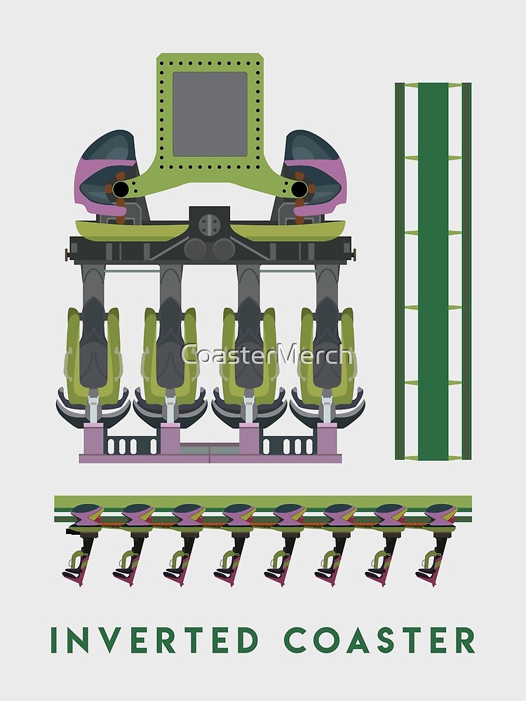 "B&M Inverted Coaster Design - Raptor at Cedar Point" by CoasterMerch ...