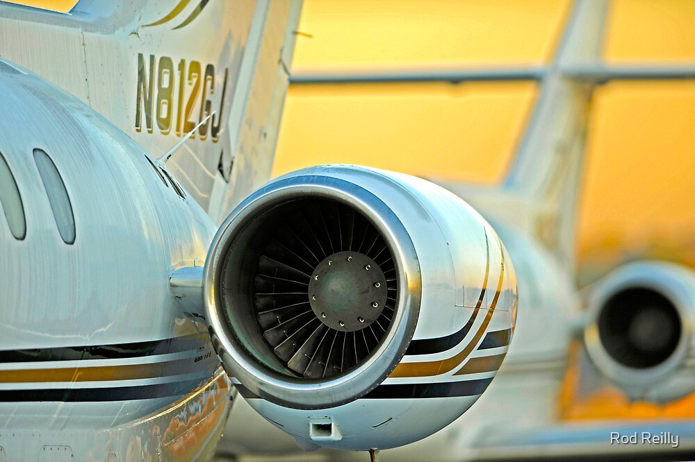 "Business Jet Engines" by Rod Reilly | Redbubble