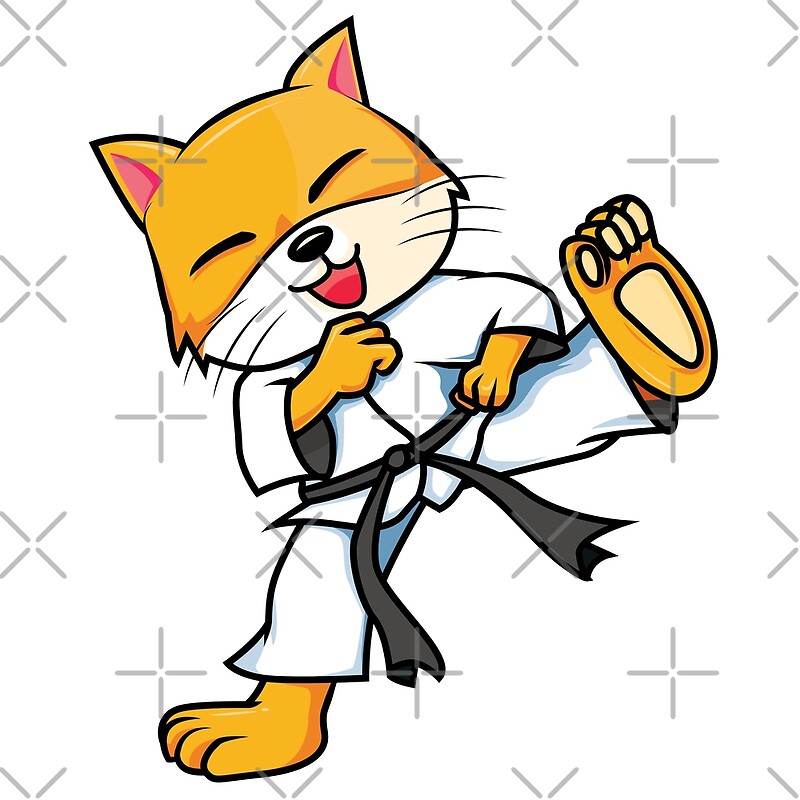"Cute Karate Fighting Fox/Wolf Animal" by norman088 | Redbubble
