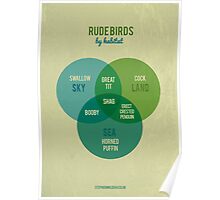 "Rude Birds by Habitat" by Stephen Wildish | Redbubble