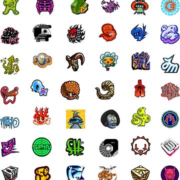 "Jet Set Radio Future Graffiti Sticker Sheet #1 (Over 40+ High Quality ...