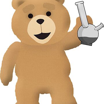 "Ted with bong" Sticker for Sale by dylanmorgan | Redbubble
