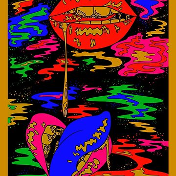 "Spit swapping" Poster for Sale by Audrey Herbertson | Redbubble