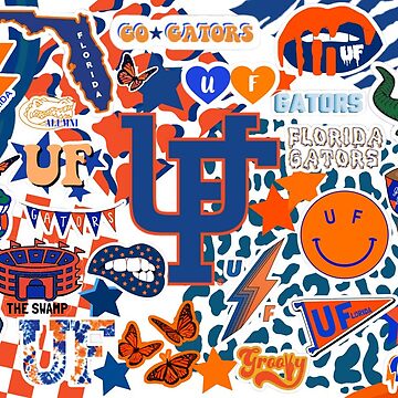 "UF collage" Sticker for Sale by Ofir Riskovich | Redbubble