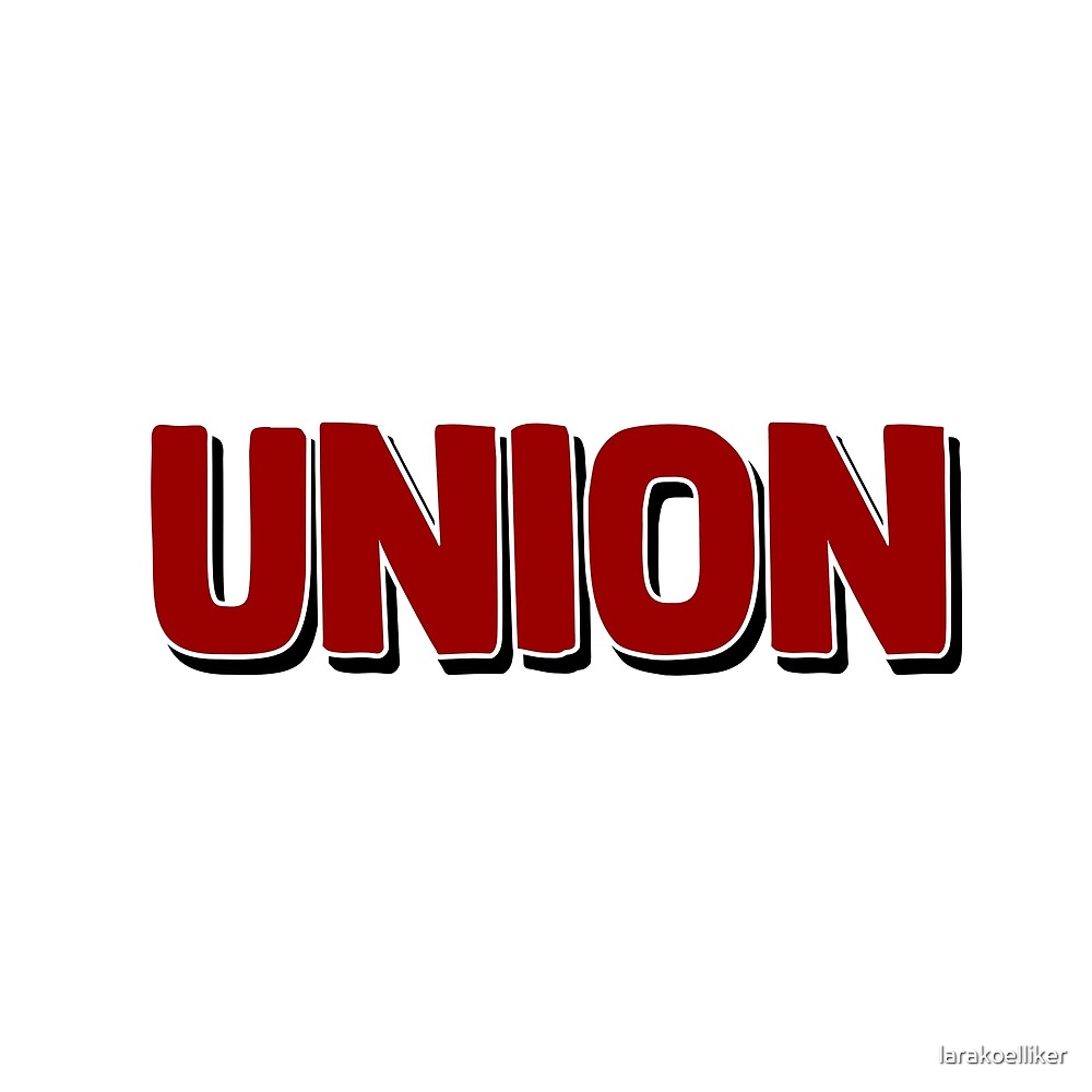 "Union College Block Letters" by larakoelliker | Redbubble