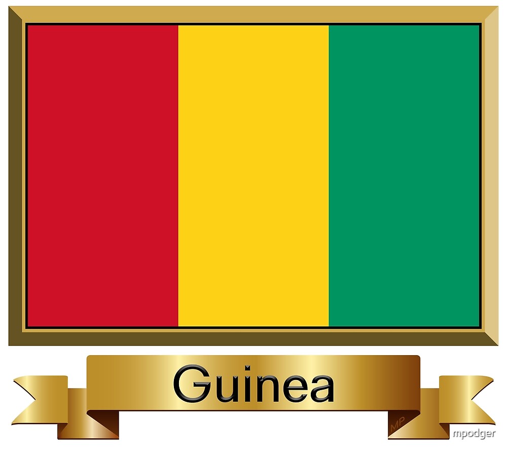 "Guinea Flag Gifts, Stickers and Products - Named" by mpodger | Redbubble