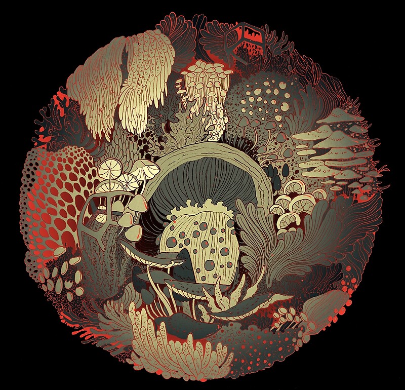 "fungal bloom [DECAY]" by inspiderwiht | Redbubble