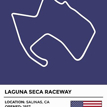 "Laguna Seca Raceway [info]" Poster for Sale by sednoid | Redbubble