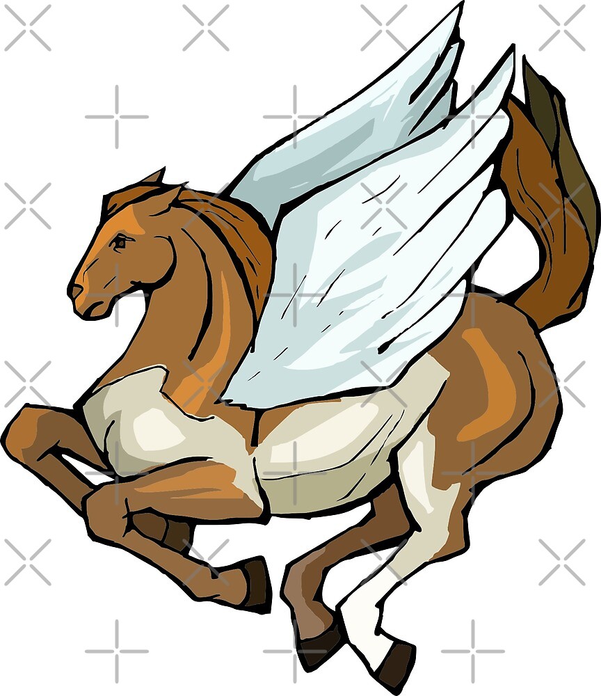 "Angelic and Elegant Pegasus Horse Mythic Animal" by norman088 | Redbubble