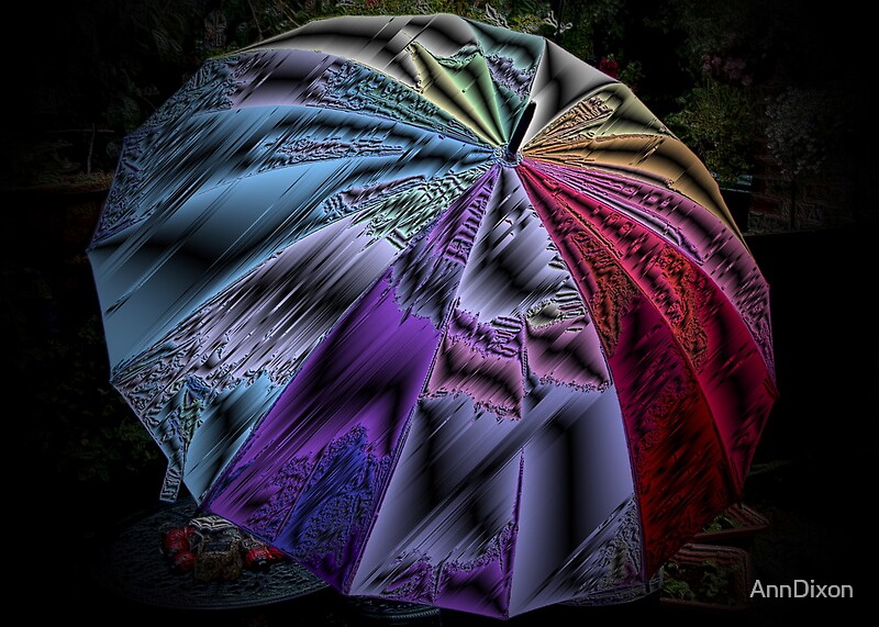 "Brolly with Colour, " by AnnDixon | Redbubble