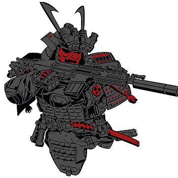 "Scar-H -y Oni Red" Sticker for Sale by K R | Redbubble
