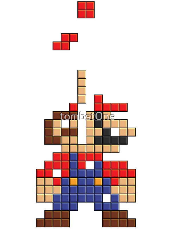 "Super Mario Pixel" by tombst0ne | Redbubble