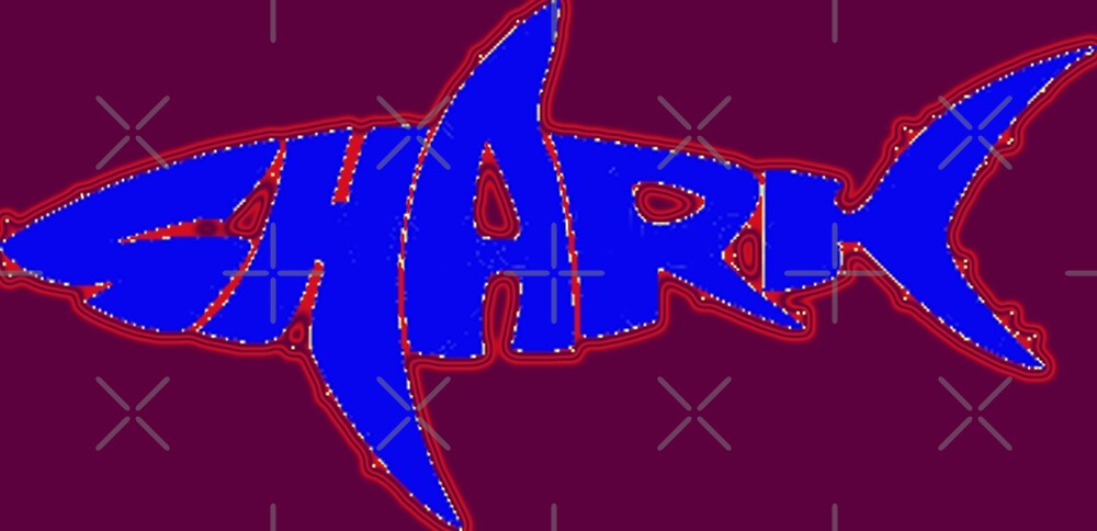 "Shark - title of calligraphy lettering typography text quotes" by ...