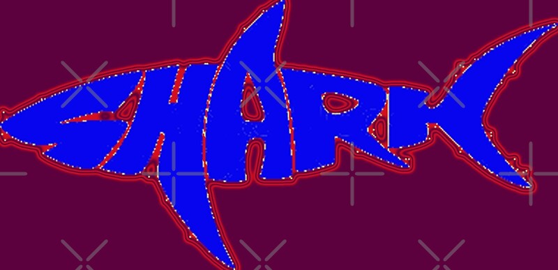 "Shark - title of calligraphy lettering typography text quotes" by ...