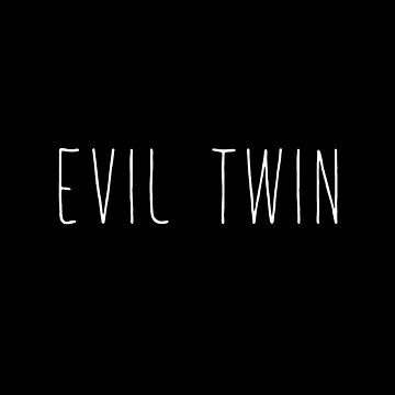 "Evil Twin" Sticker for Sale by thepinecones | Redbubble