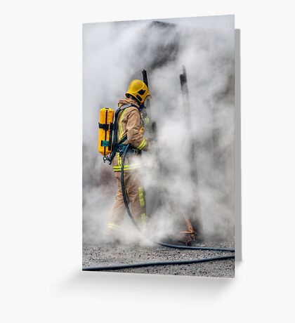 Firefighter: Greeting Cards | Redbubble